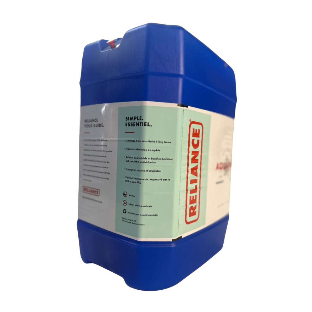 Bidon bleu de 20 litres - pour mélanger votre solution à canon à mouss ...